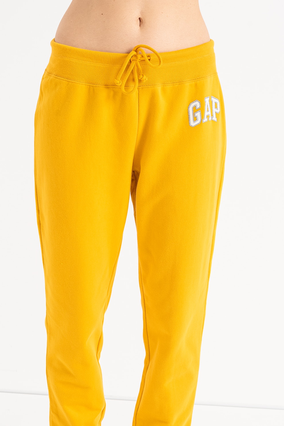 GAP, Спортен панталон с бродирано лого, Жълт, XS - eMAG.bg