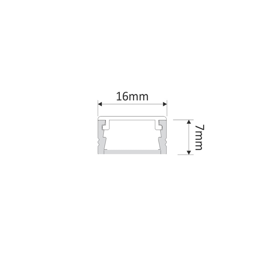 Capac Lateral PVC pentru Profil LED 16x7mm, Gri - eMAG.ro