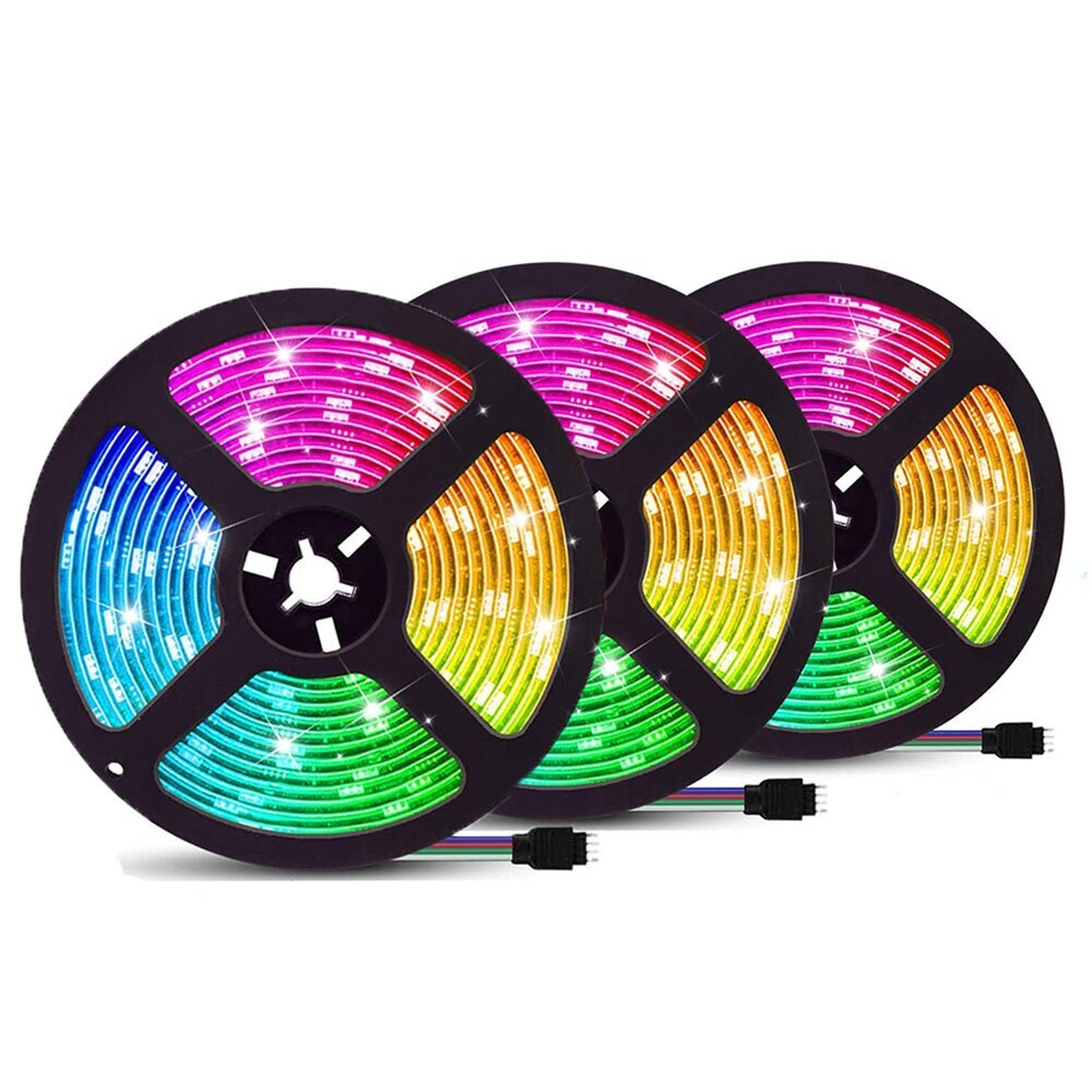 Комплект LED ленти EDAR Led RGB2835, С дистанционно управление ...