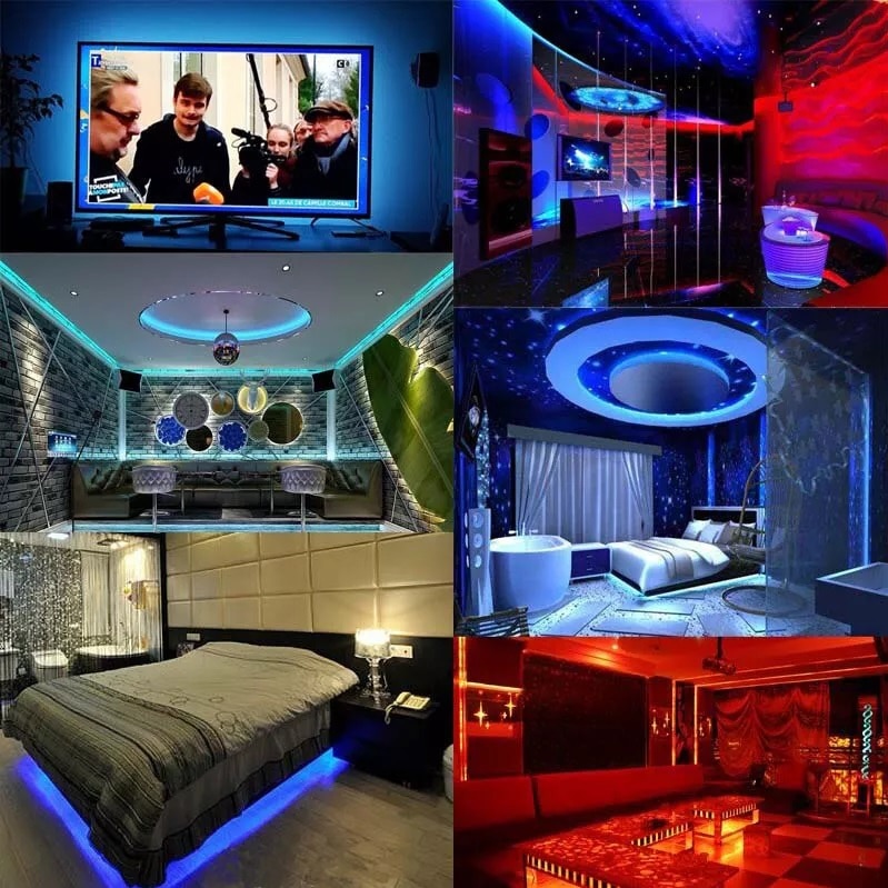 Kit Banda LED EDAR, Led RGB2835, Cu Telecomanda, Lungime 20m, Interior ...