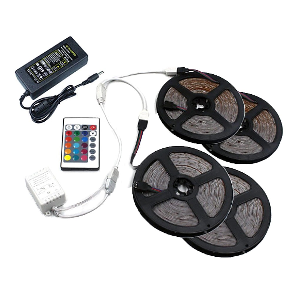 Kit Banda LED EDAR, Led RGB2835, Cu Telecomanda, Lungime 20m, Interior ...