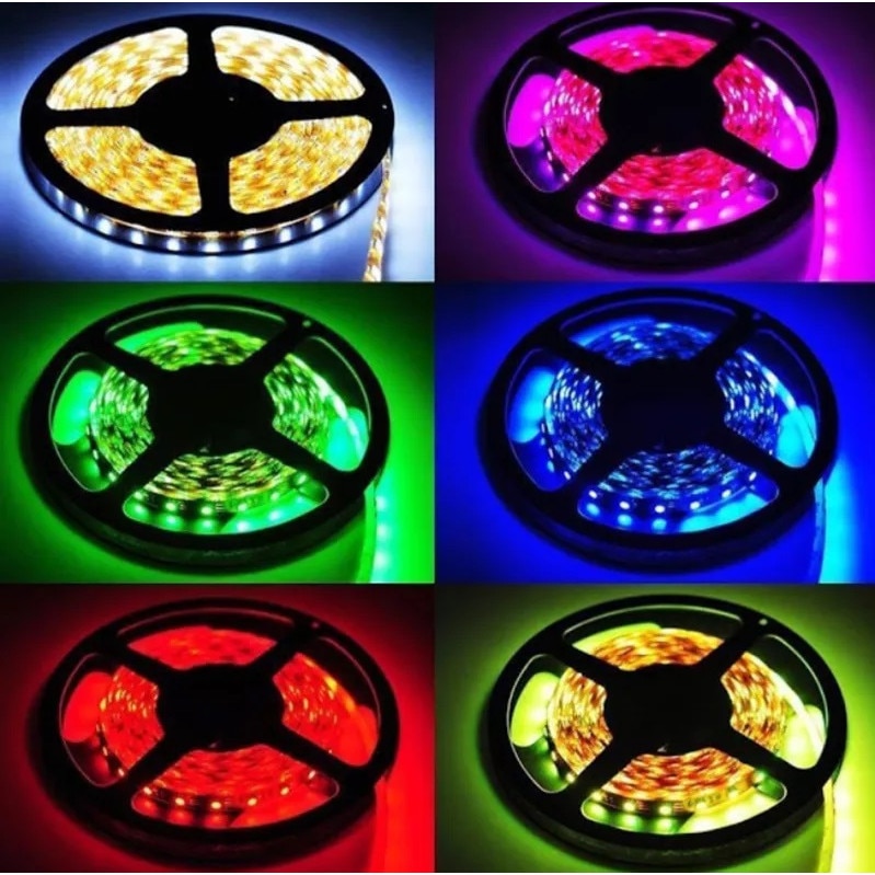 Kit Banda LED EDAR, Led RGB2835, Cu Telecomanda, Lungime 20m, Interior ...