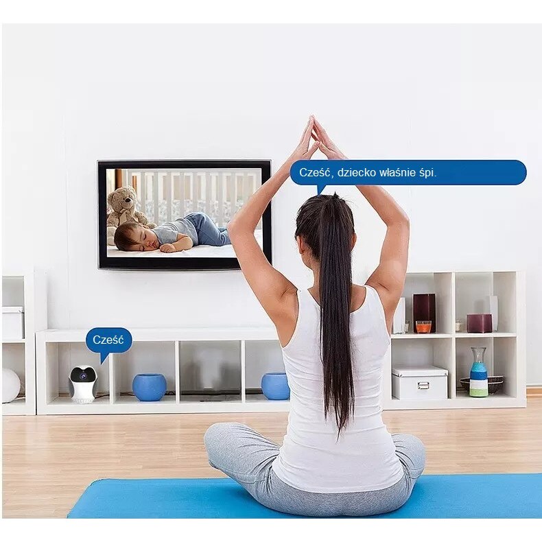 Camera rotativa, Onshop, Wireless, FullHD, Plastic, Alb/Negru - eMAG.ro