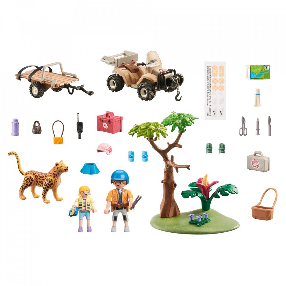 Set de joaca Playmobil - Vehicul Pentru Salvarea Animalelor, 58 piese ...