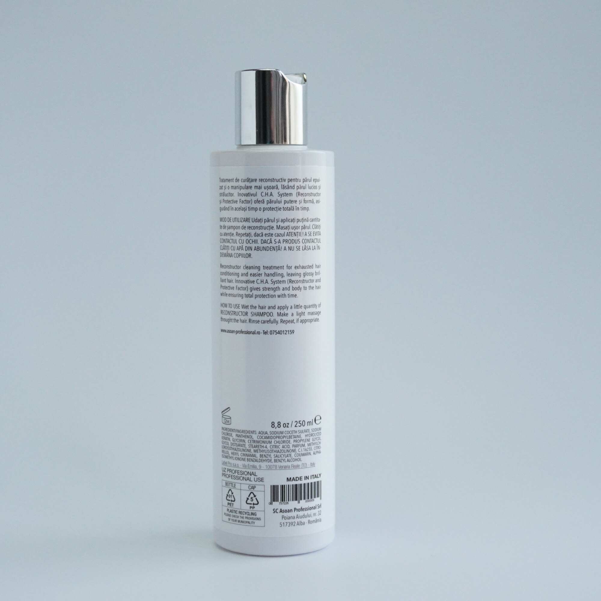 Sampon Tratament de Reconstructie ASOAN Professional, 250 ml - eMAG.ro