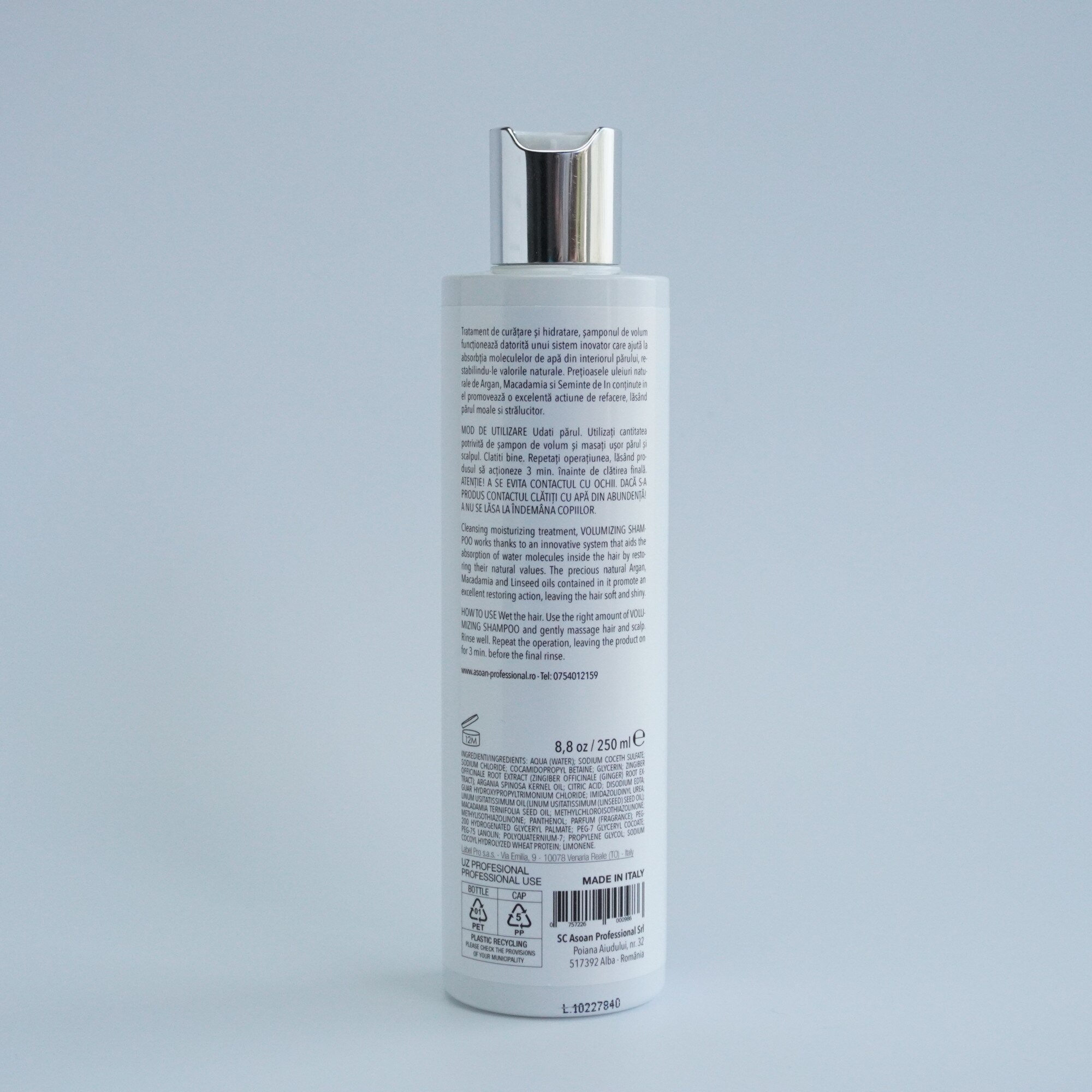 ASOAN Професионален шампоан за обем за тънка коса, 250 мл - eMAG.bg