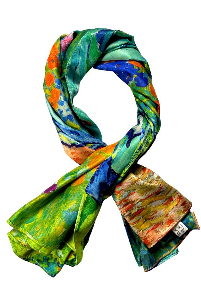 Esarfa patrata I dama, verde forest, 70x70 cm - eMAG.ro
