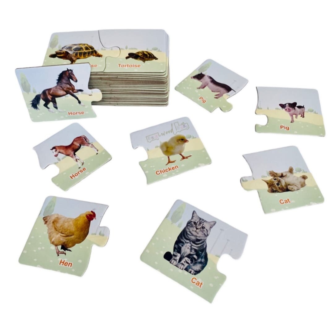 Joc Puzzle, Asociere Imagini - Mama si Puiul, 60 piese, Aletru - eMAG.ro