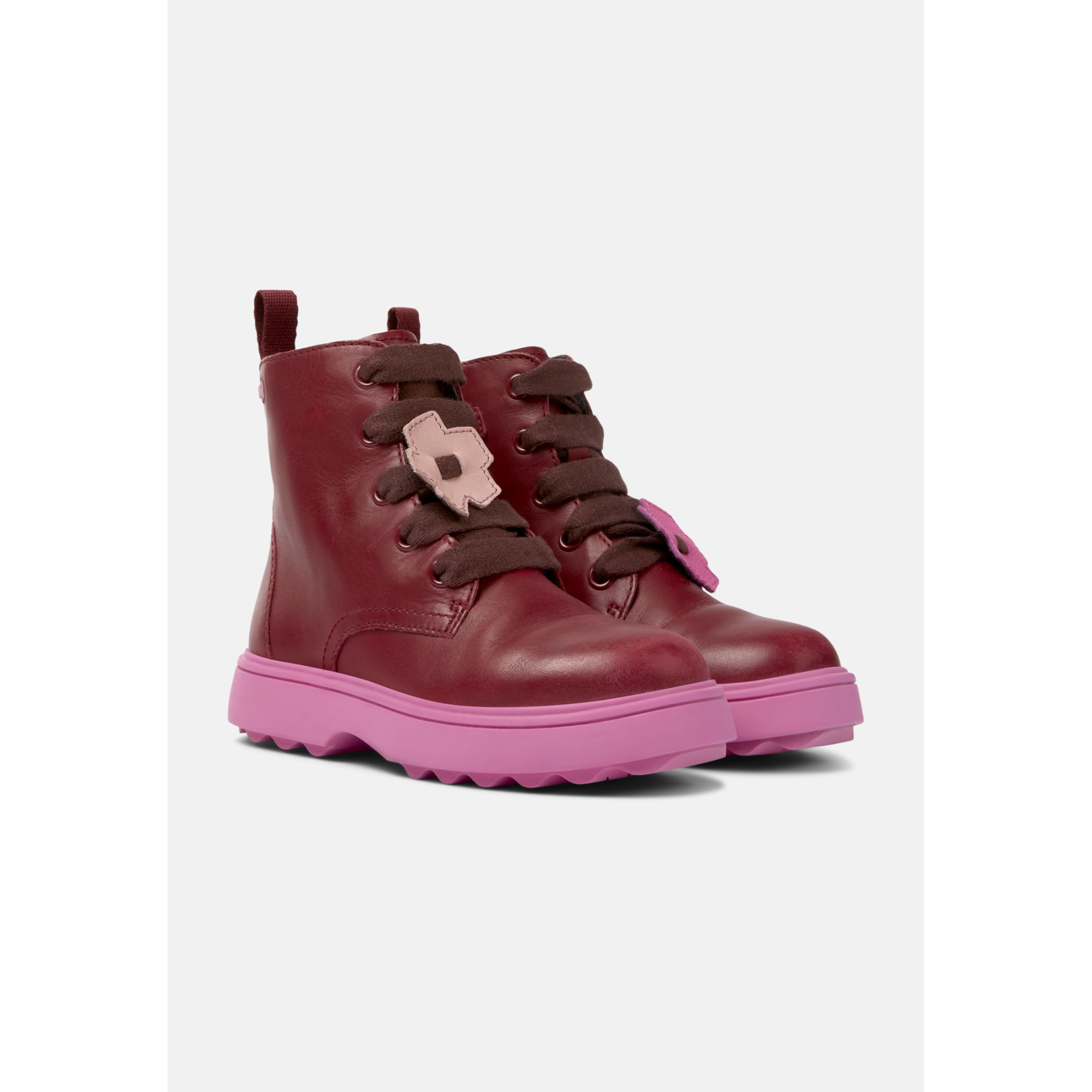 Ghete fete, Camper, Piele naturala, Rosu, 27 - eMAG.ro