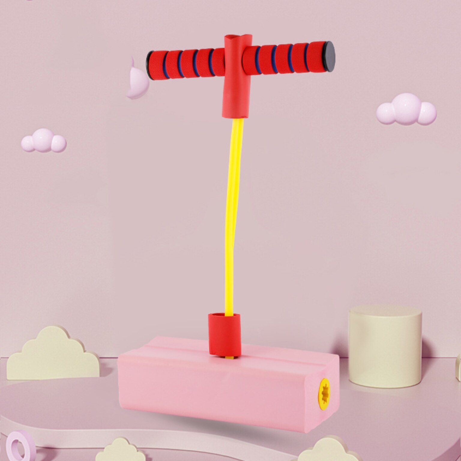Jucarie Elastica din Spuma Pogo Stick cu Sunete Squeaki, 20x40x8 cm ...