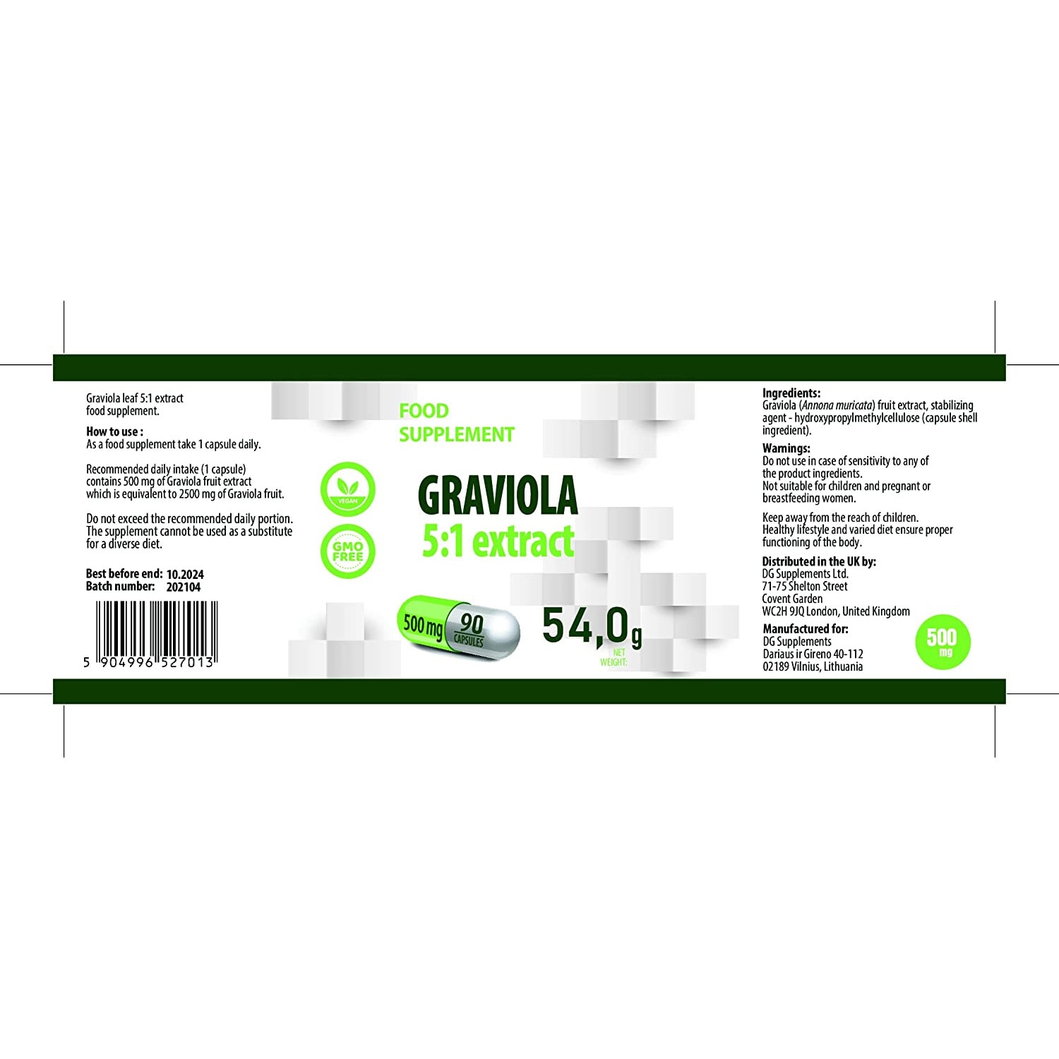 Hepatica Graviola Fruit Extract 500mg 90 Vegan Capsule - eMAG.ro