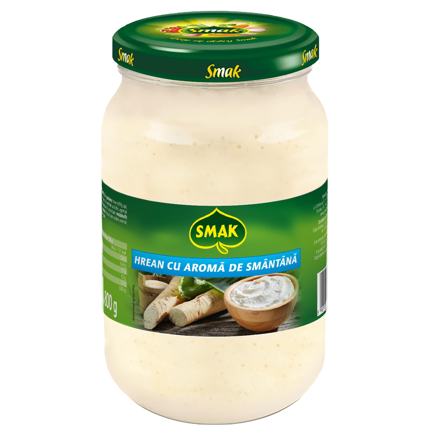 Hrean ras cu smantana Smak 800g - eMAG.ro