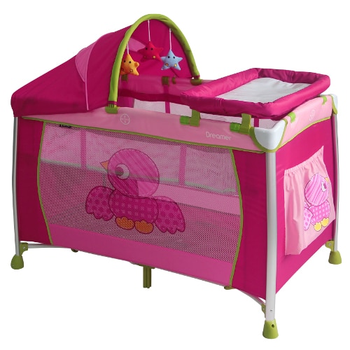 Pat Pliant cu Capotina Lorelli Dreamer 2 Plus cu 2 Nivele si Accesorii ...