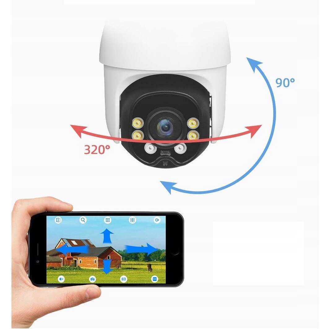 Camera rotativa cu panou solar, SIM GSM, Onshop, Impermeabila, Android ...