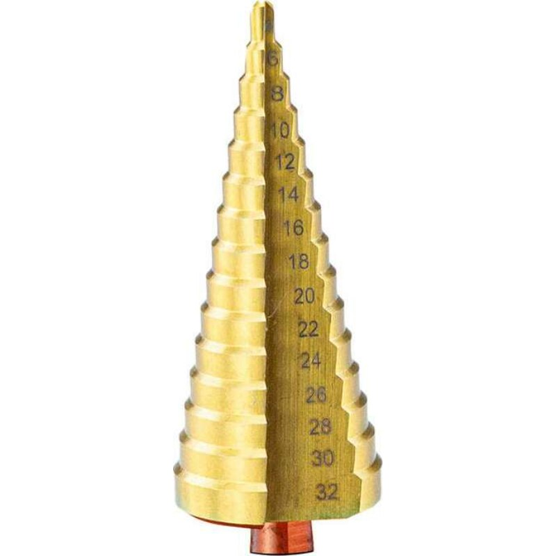 Freza conica acoperita cu titan 4-32 mm, Bormann, Auriu - eMAG.ro
