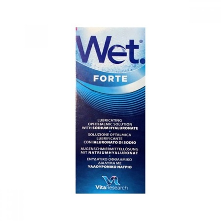 Picaturi lubrifiante pentru ochi Vitaresearch, Wet Forte, Efect calmant ...