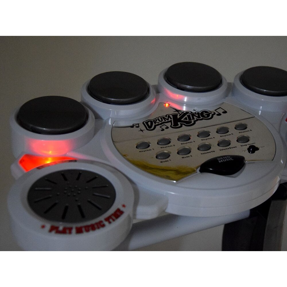 Set de tobe Rock N Roll, Ramiz, Plastic, Gri/Argintiu - eMAG.ro