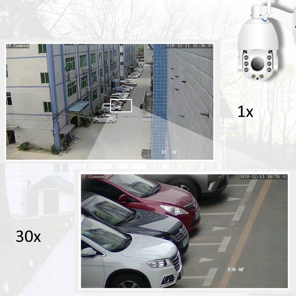 Camera de supraveghere exterioara profesionala, Full HD, rotire, leduri ...