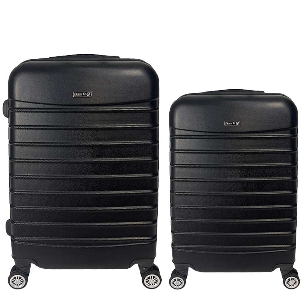 Set 2 trolere, Quasar & Co.®, Model Compatible Air, ABS, negru, Mic ...