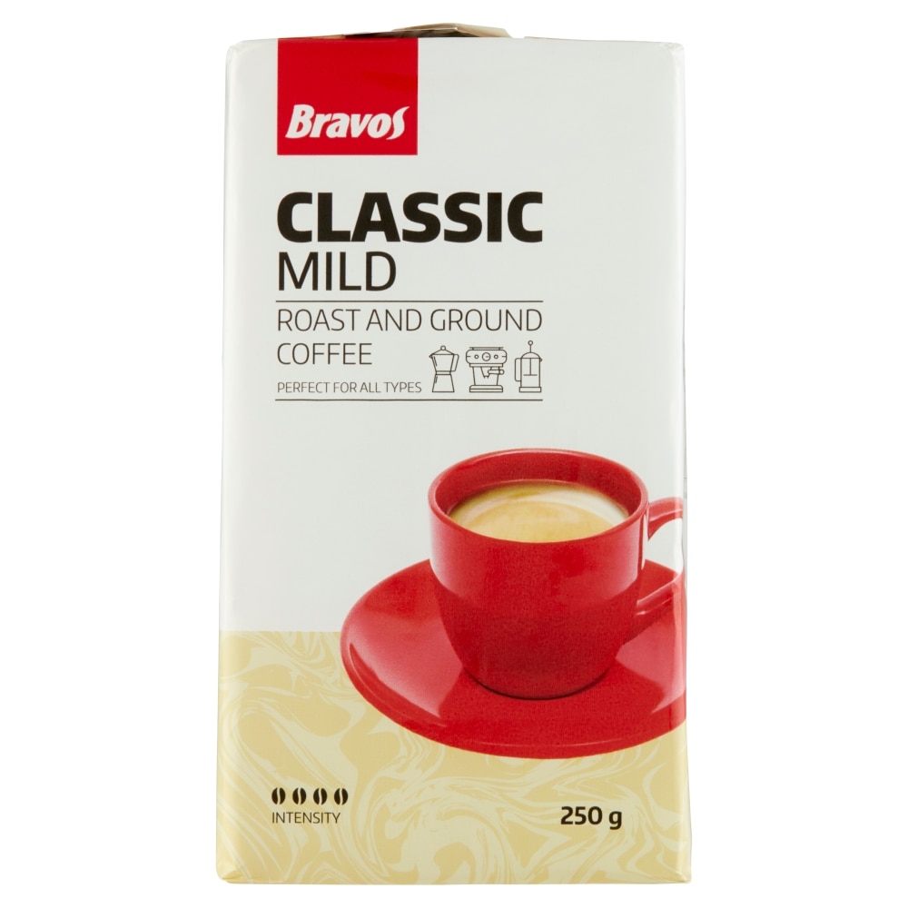 Bravos Classic Mild őrölt kávé, 250g - eMAG.hu