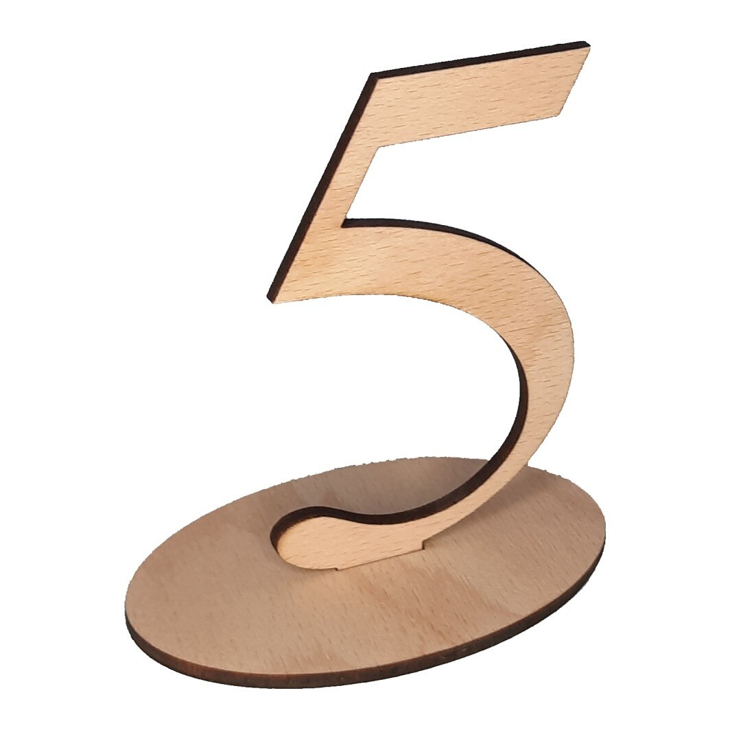 Numar De Masa, Nunta, Botez, Lemn, 10cm, NRL001 - eMAG.ro