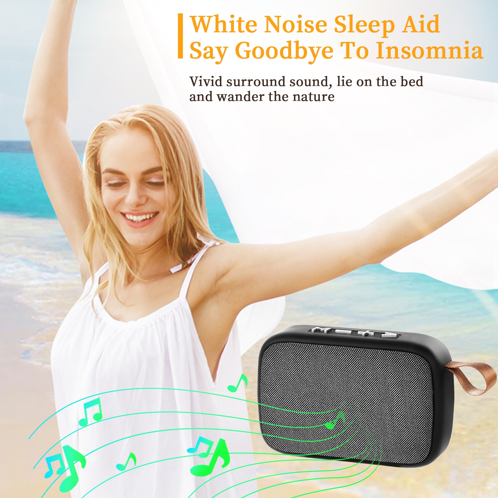 Dispozitiv Sunete Albe, White Noise, pentru Somn, cu 26 Sunete ...