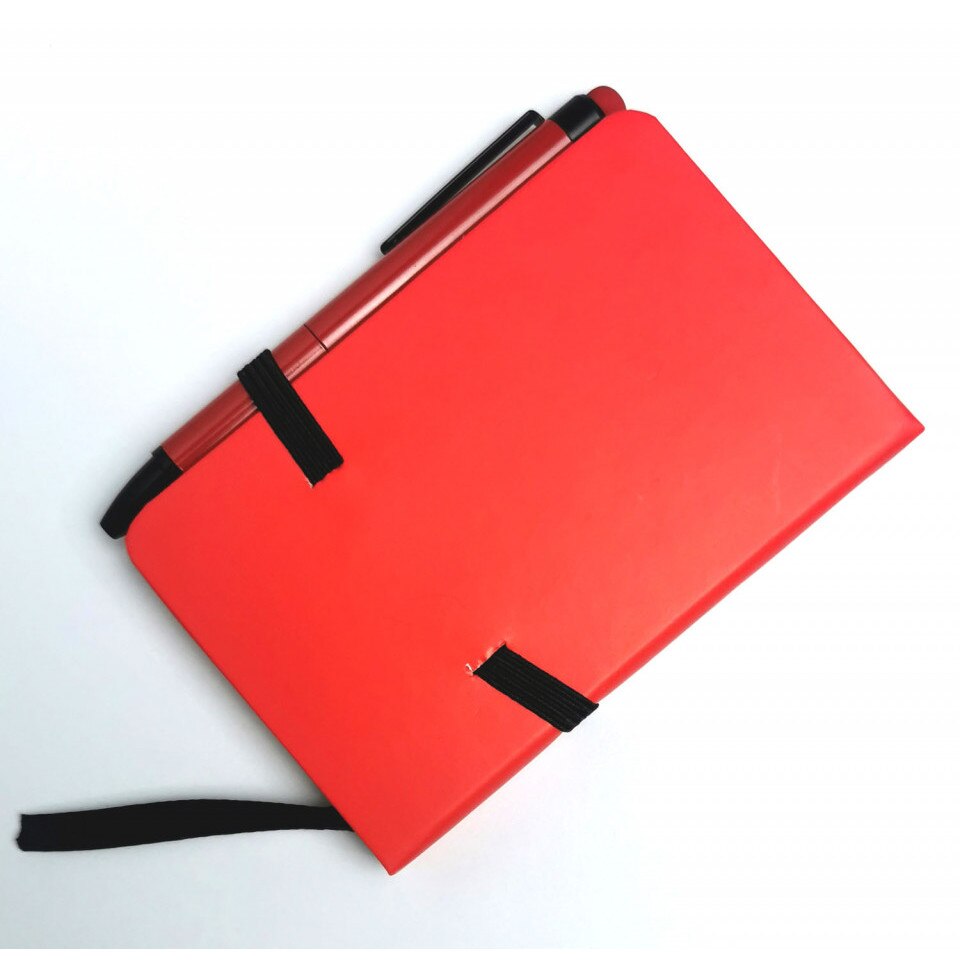Notebook Pocket, cu pix si stylus pen, 80 pagini albe, A7, 100x64mm ...