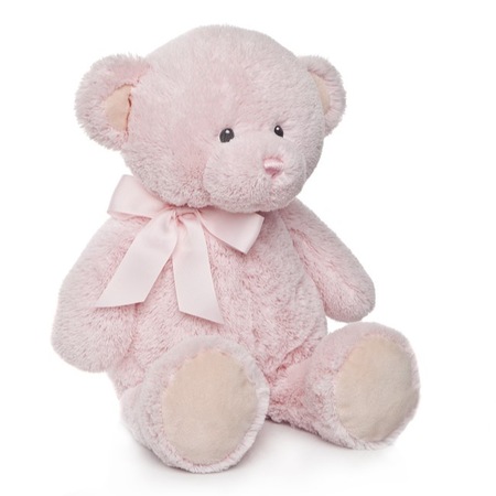 Plüss maci rózsaszín szalaggal 23 cm - eMAG.hu