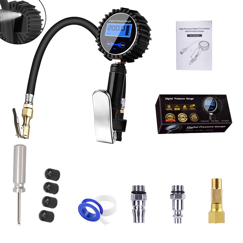 Pompa electrica pentru anvelope, Sundiguer, Ecran digital, Conectare ...