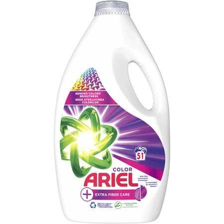 Detergent de rufe lichid Ariel +Extra Fiber Care 2.805 L, 51 spalari ...