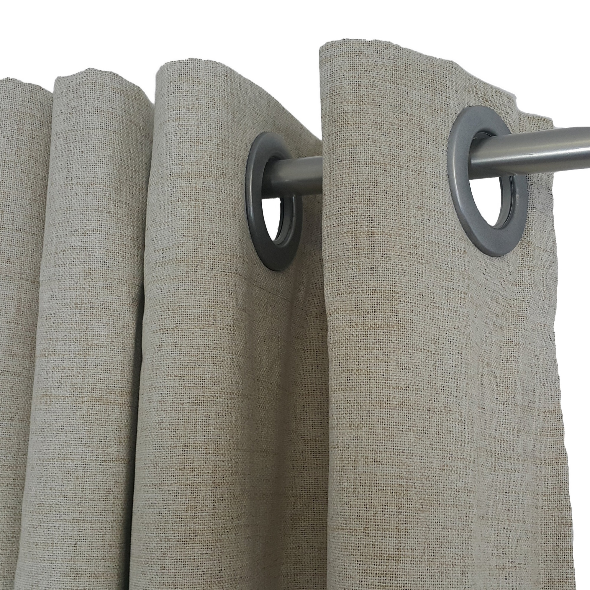 Draperie black out thermo, cu inele, bej, 200 x 180cm - eMAG.ro