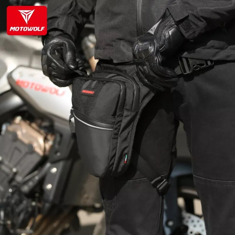 Geanta moto pentru picior sau talie, Motowolf, atv, scooter ...