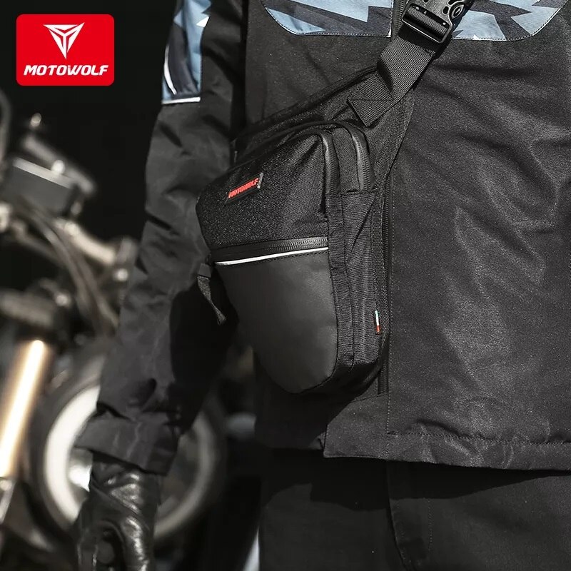 Geanta moto pentru picior sau talie, Motowolf, atv, scooter ...