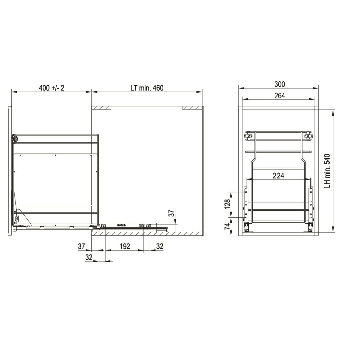 Cos Jolly PREMIUM, doua nivele, mecanism extragere totala si amortizare ...