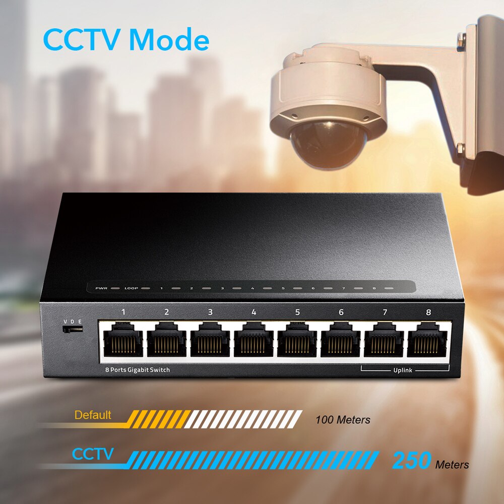 Switch Cudy GS108 8-Port Gigabit Desktop Switch - eMAG.ro
