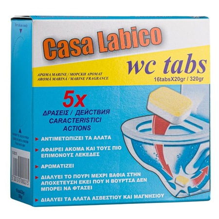 Set 16 tablete toaleta 5 in 1, curata, dezinfecteaza, parfumeaza ...