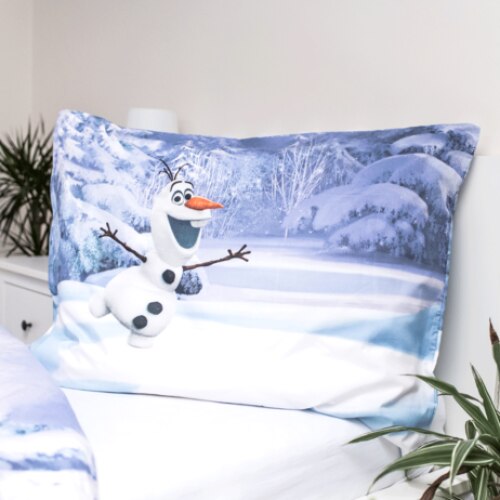 Set lenjerie pat copii, multicolor, 2 piese, 140×200 cm, 70×90, Frozen ...