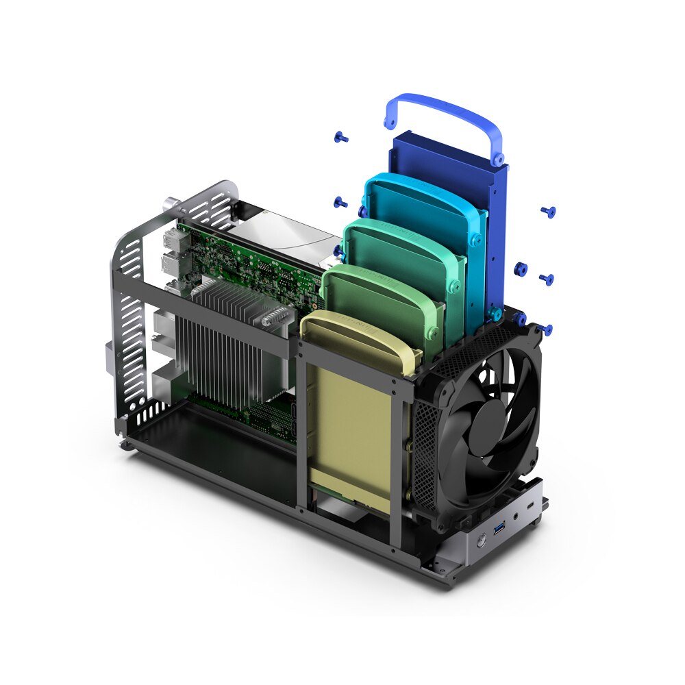 Кутия Jonsbo N1, ITX, Сива - eMAG.bg