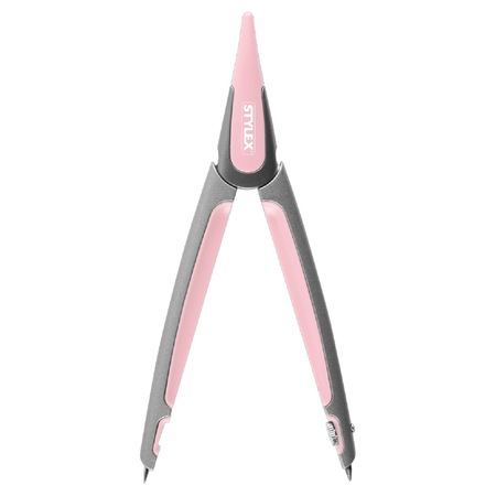 Compas Stylex roz prafuit cu 2 mine creion 2 mm - eMAG.ro