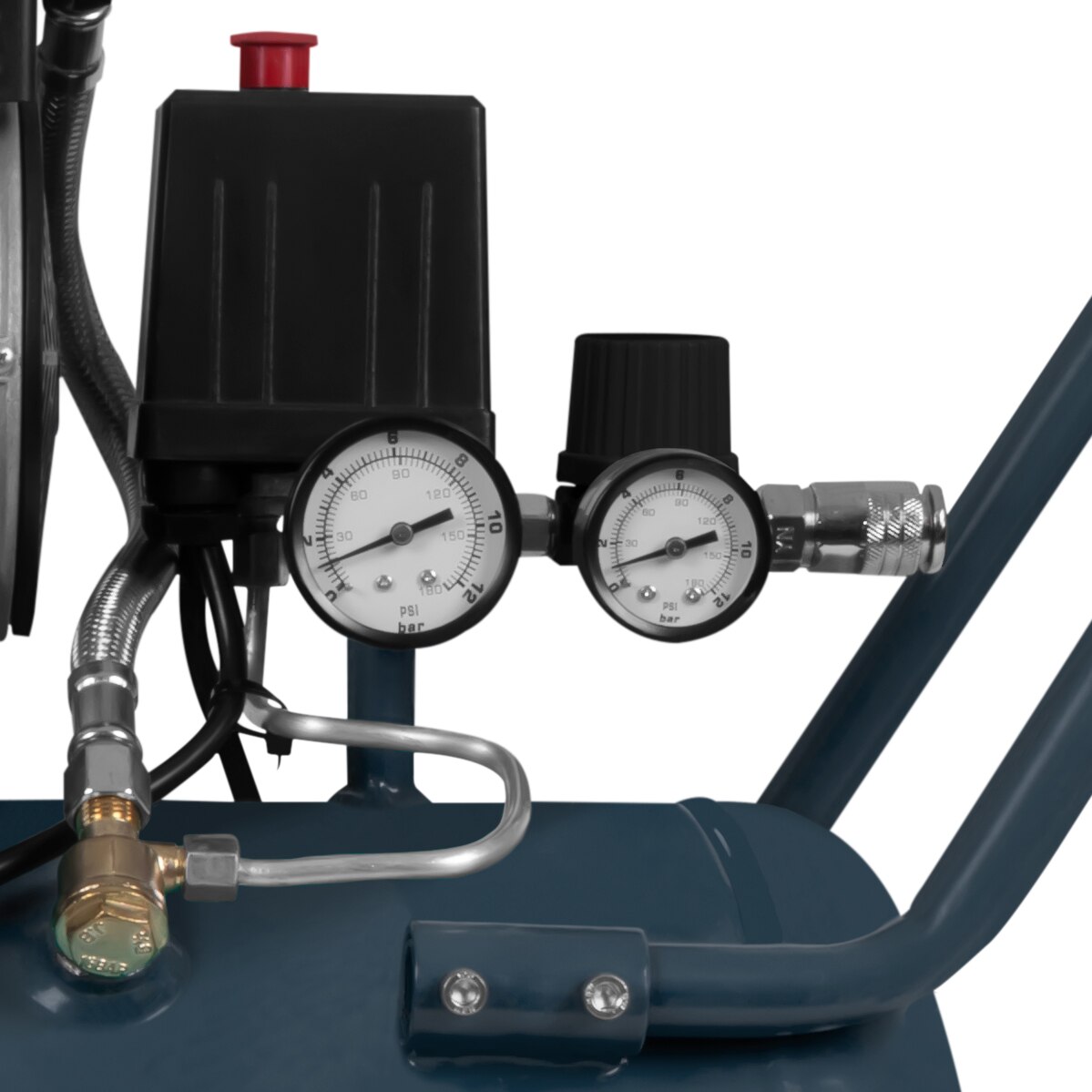 Compresor de aer silentios, VONROC, CR506AC_GREY, 24L, 750W, fara ulei ...