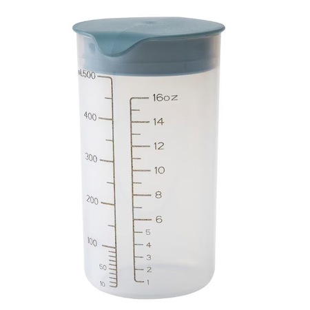 Shaker gradat cu capac, din plastic, Syamag, 500 ml, 15x9 cm - eMAG.ro