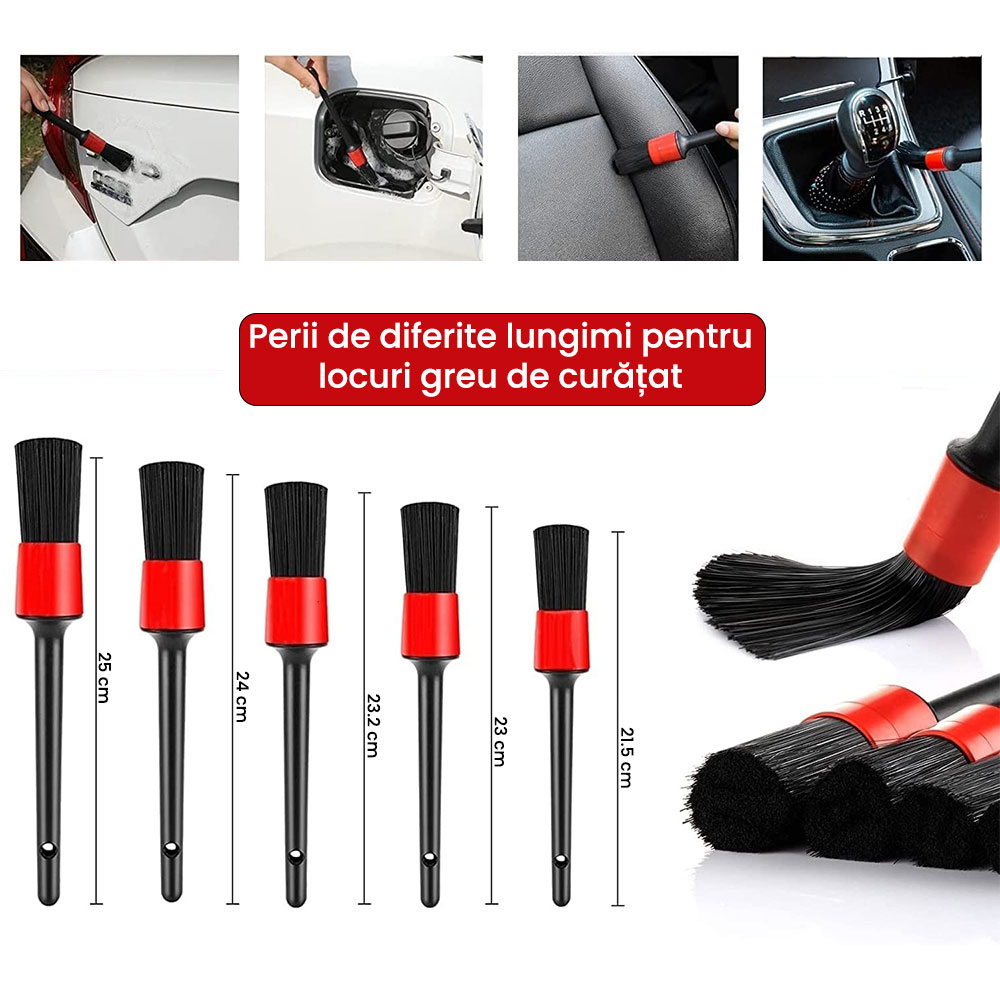 Set Premium 18 Piese detailing auto, GlowforHome, curatare masina ...