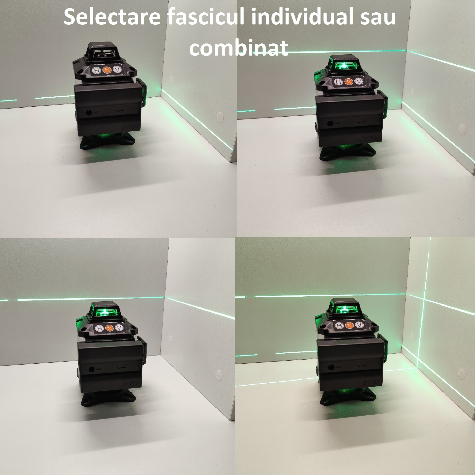 Nivela laser profesionala 4D, 4x360º, raza de actiune 30 m, functie de ...