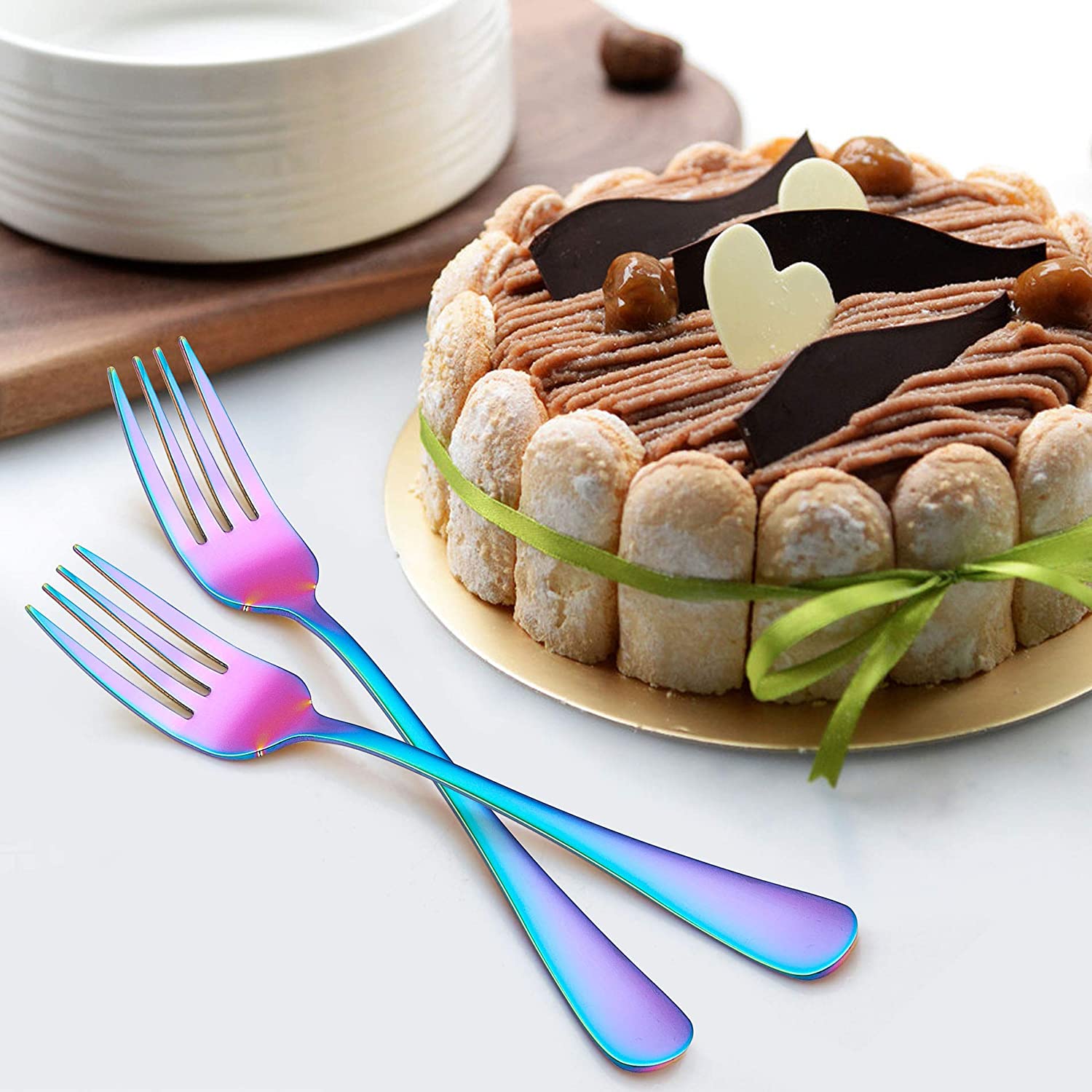 Set 20 tacamuri, Inox, Multicolor - eMAG.ro