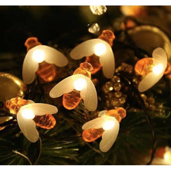 Ghirlanda solara cu 50 albinute LED interior-exterior - eMAG.ro