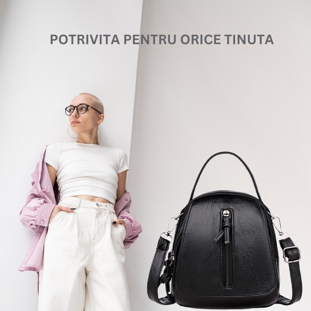 Geanta Mini, Dama, cu Bareta pentru Umar si Crossbody, din Piele ...