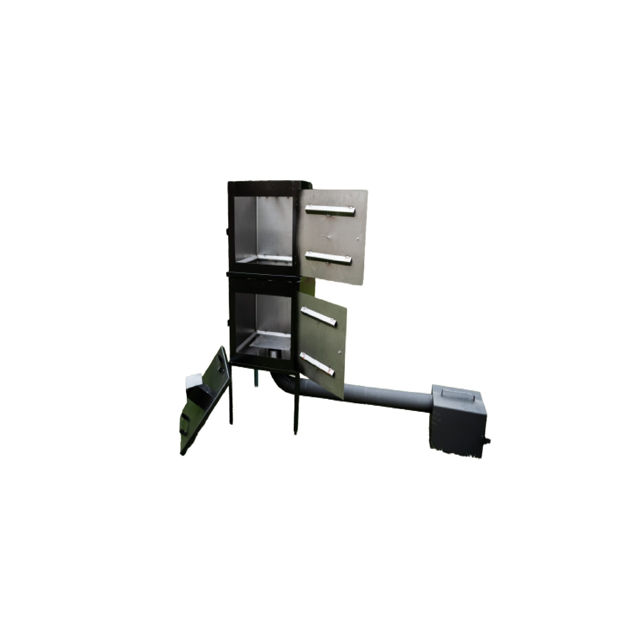 Afumatoare metalica cu 2 camere, Pan Kornik PC6001 - eMAG.ro