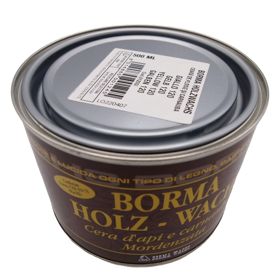 Szilárd méhviasz, Borma Wachs, Holz - Wachs, sárga színű, 500 ml - eMAG.hu