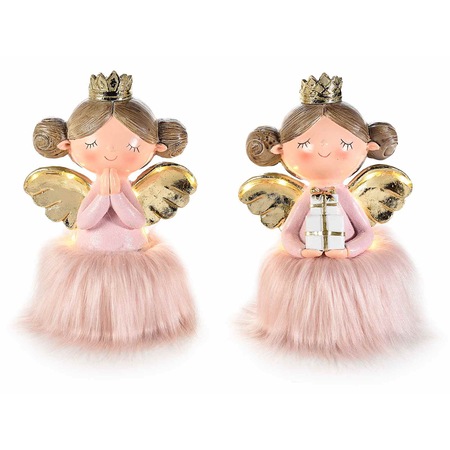 Set 2 figurine Inger cu led 11.5x8x17 cm - eMAG.ro