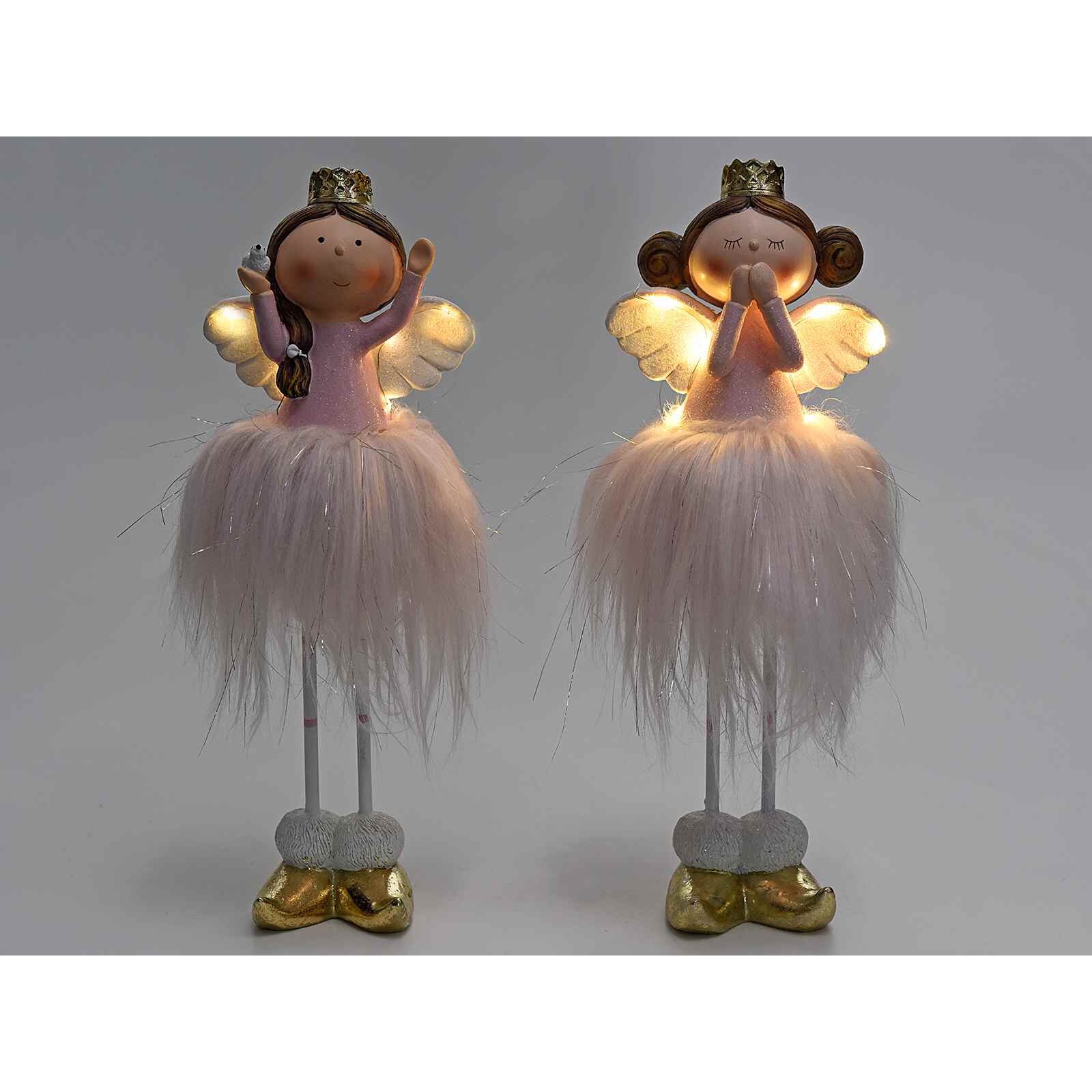 Set 2 figurine Inger cu led 11x9x33 cm - eMAG.ro